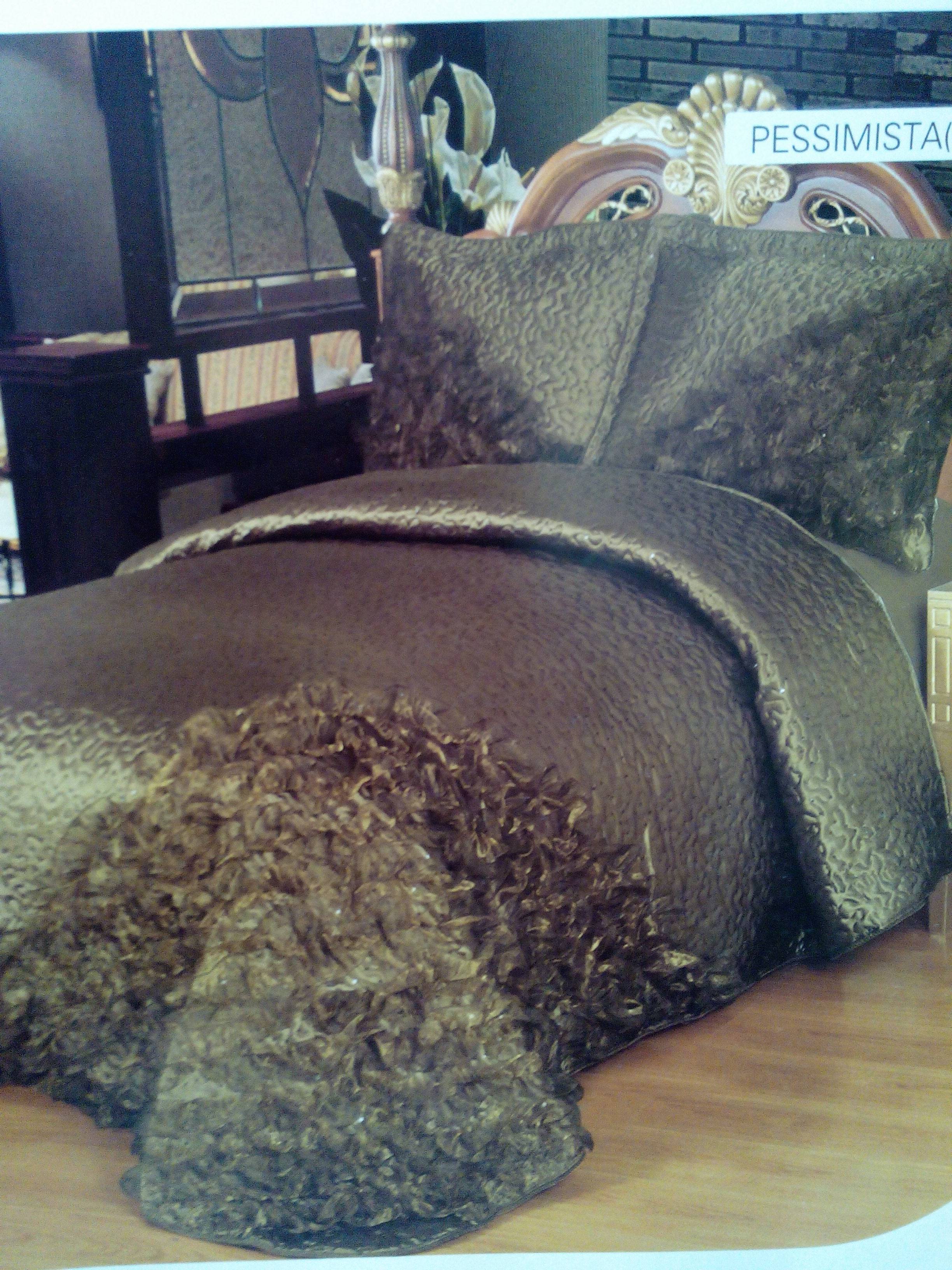 Купити покривало Arya Lux 250х260 Pessimista Coffee кавовий, Туреччина